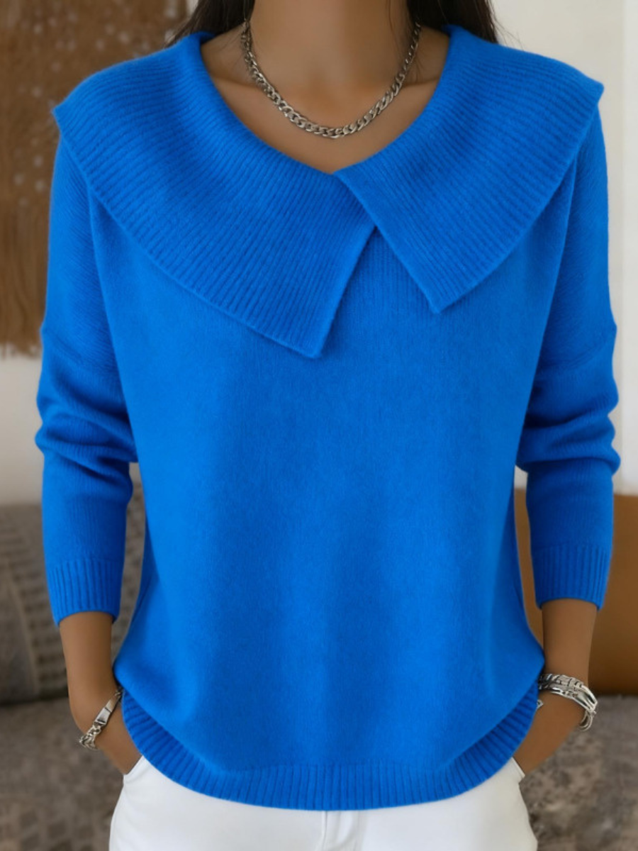 Linda | Soft Collar Sweater – Clara & Miles Bristol